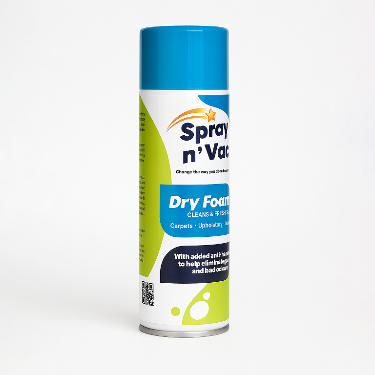 Dry Foam Cleaner For Upholstery, Fabric, Carpets, Wood, Floor And Glass ...